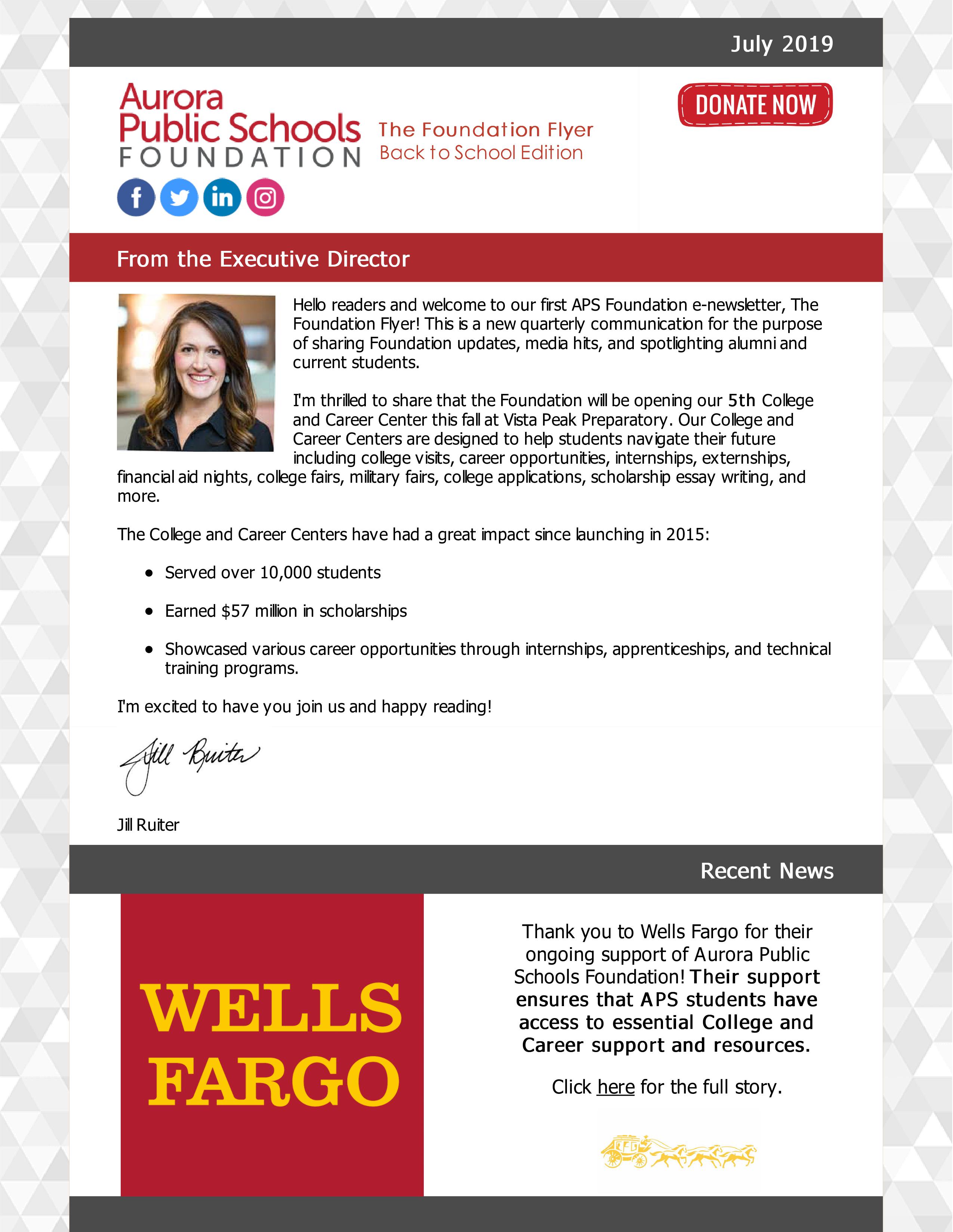 July Foundation Flyer – Aurora Public Schools Foundation